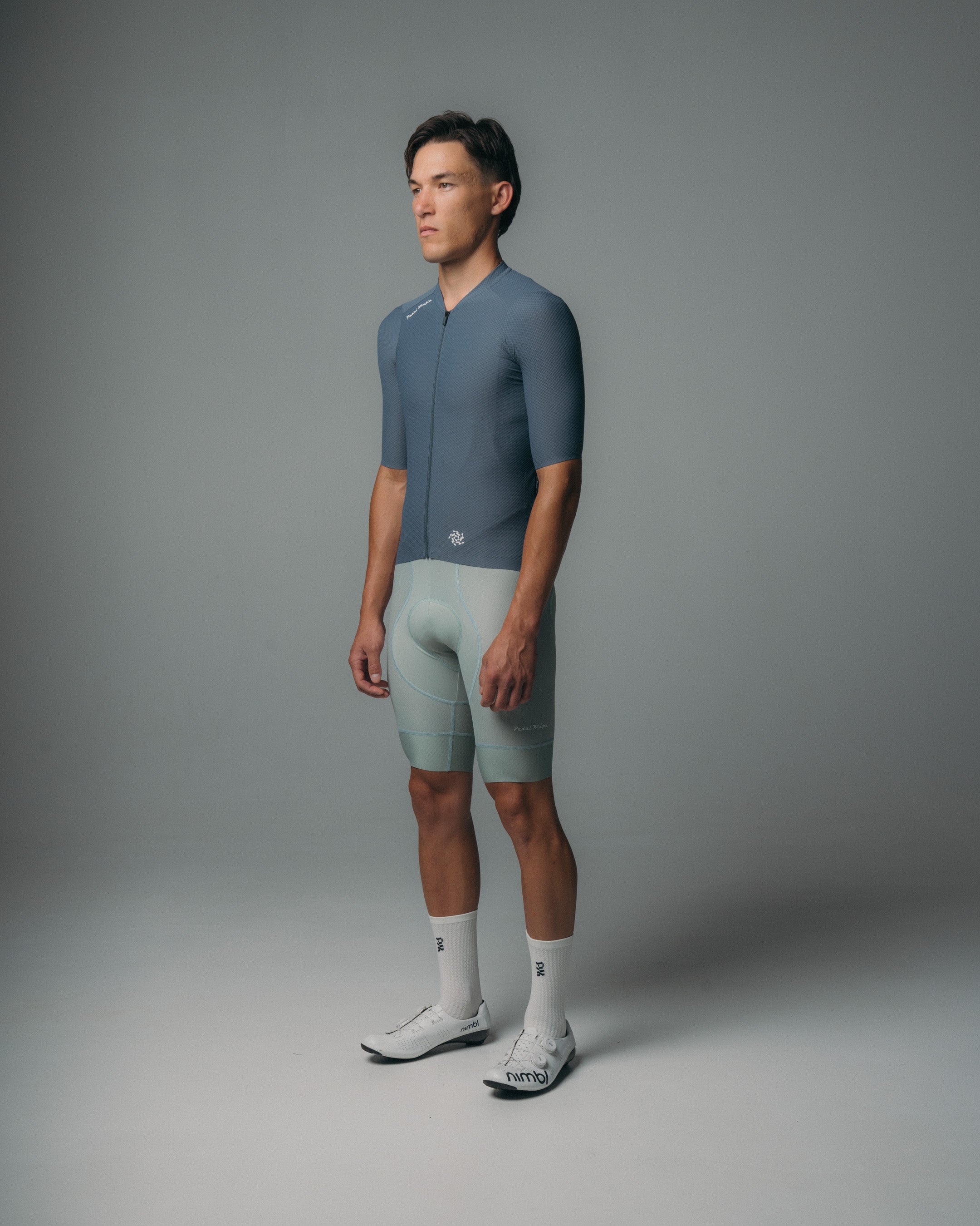 Men's Pro Delta Bibshort - Sage Green | Pedal Mafia Australia