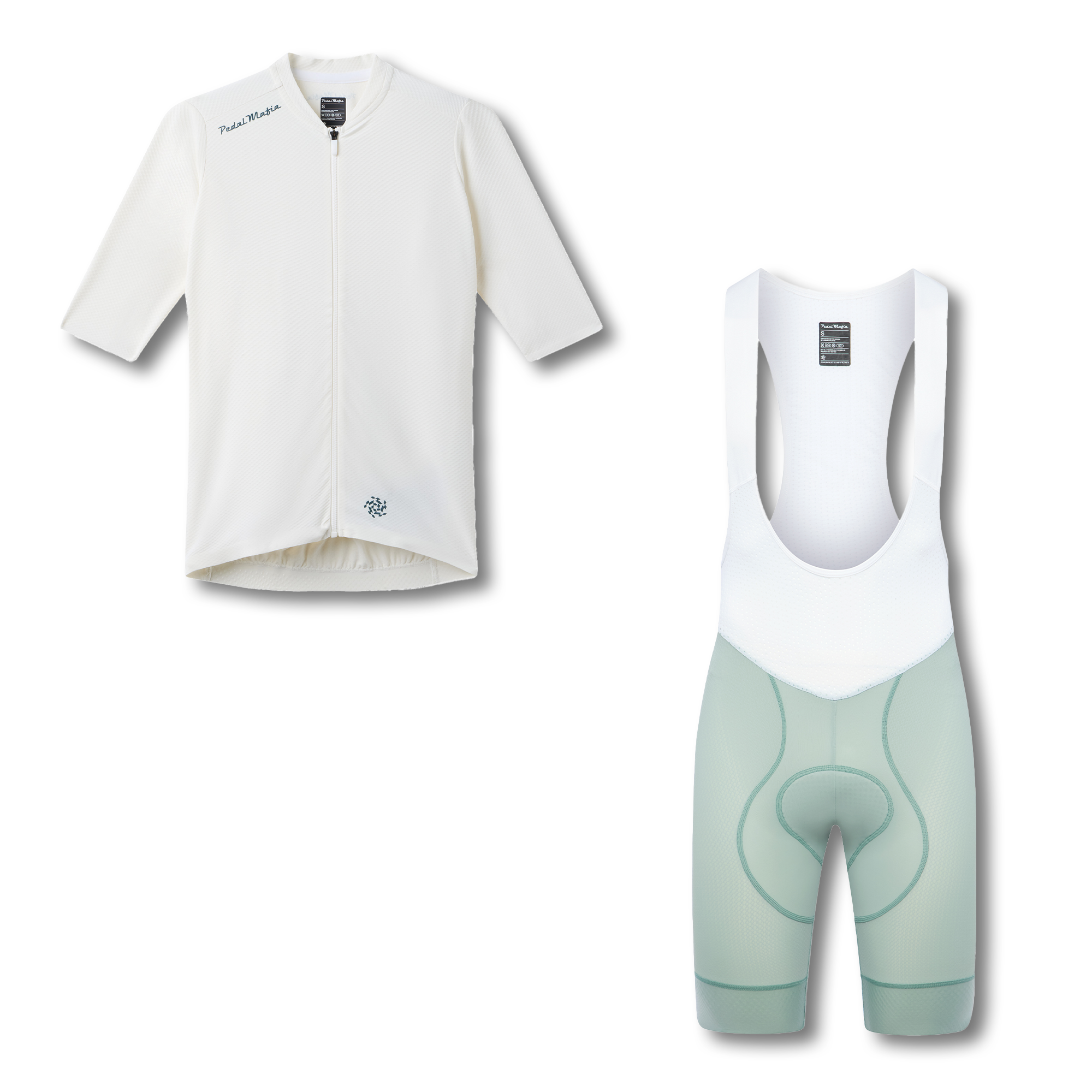 Men's Pro Delta Cycling Kit Bundle - Bone/Sage Green | Pedal Mafia ...