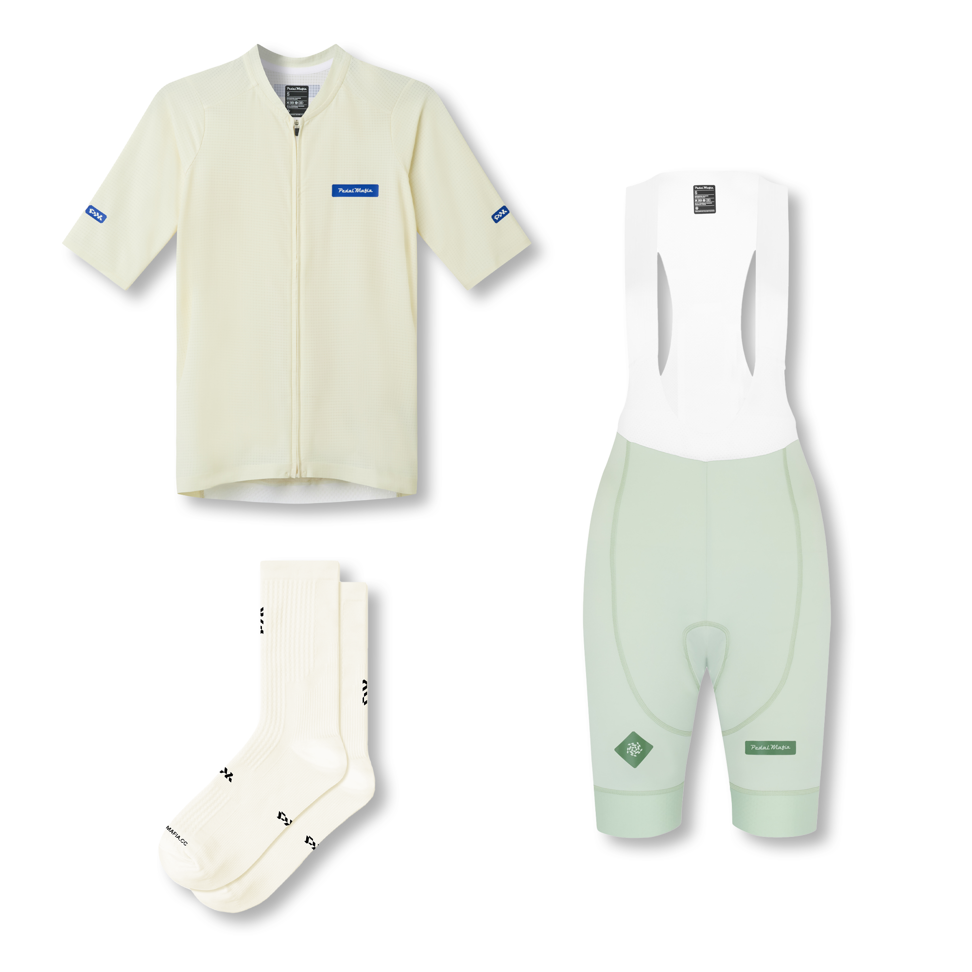 Women's Core Racing Cycling Kit Bundle - Off-White/Sea Foam | Pedal ...